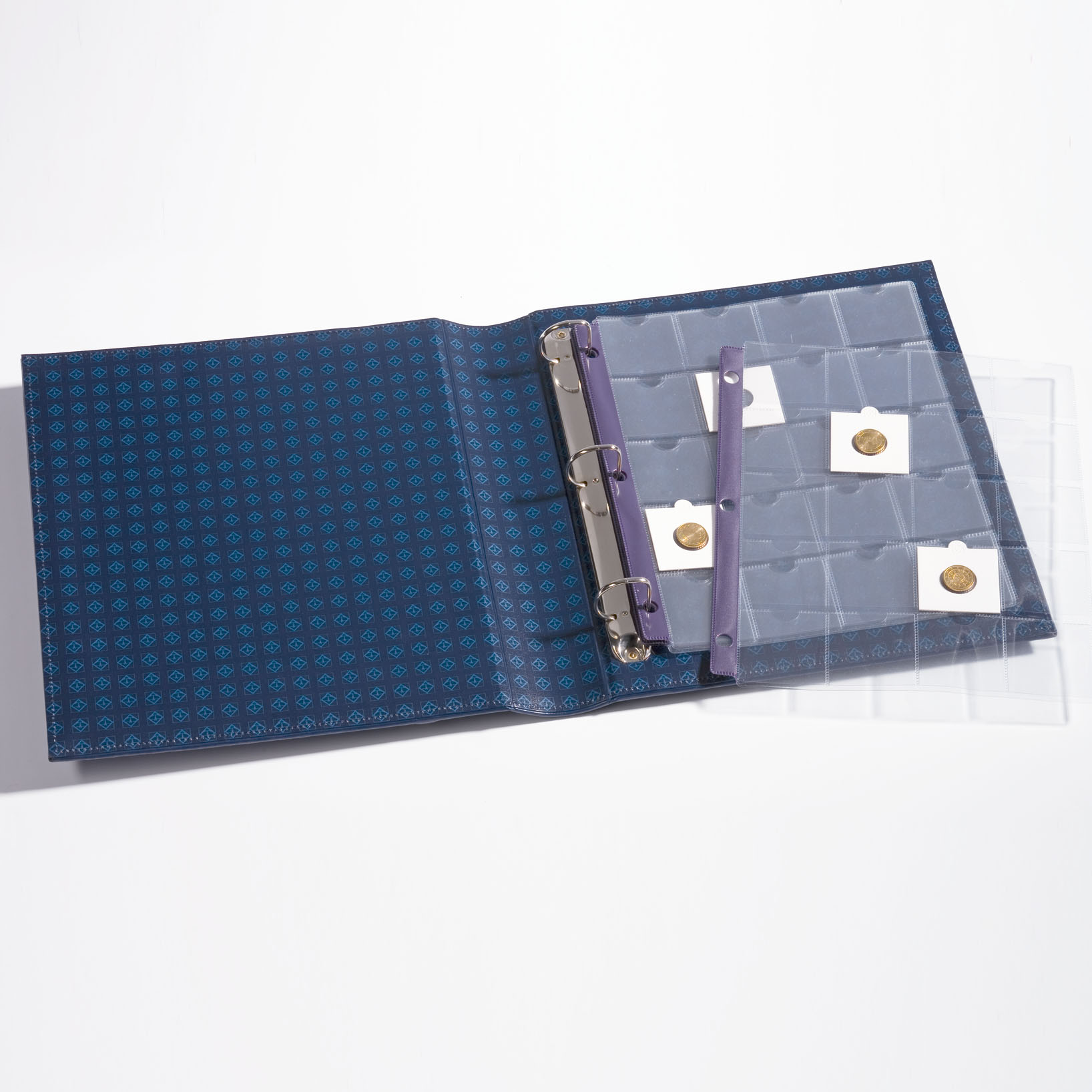 GRANDE CLASSIC 3-RING BINDER with SLIPCASE, Blue at lighthouse.us