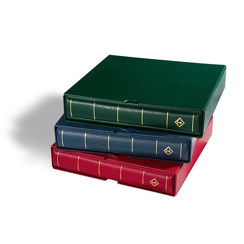 Springback "LUXUS" Binder, including slipcase, red at lighthouse.us