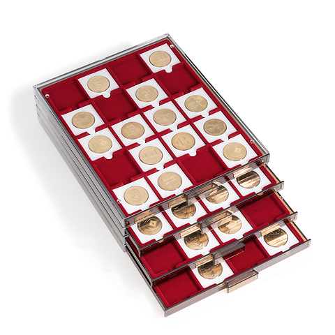 Coin Box with 20 Square Compartments up to 2" at lighthouse.us