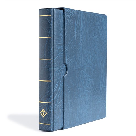 VARIO F Padded Ring Binder with Slipcase, Blue at lighthouse.us