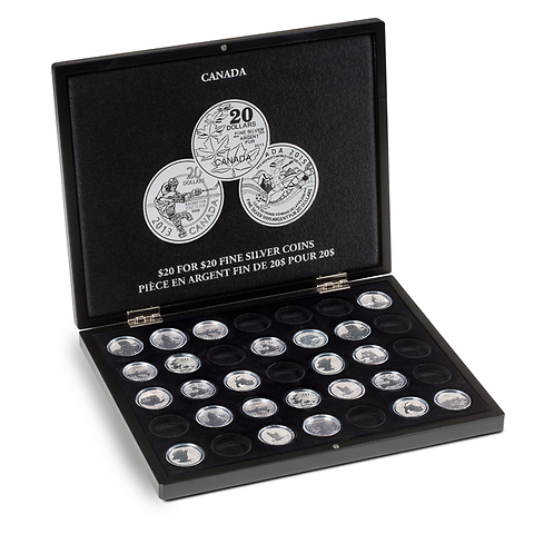 VOLTERRA Display Coin Case for 35 Canada 20 Dollars in Capsules at ...