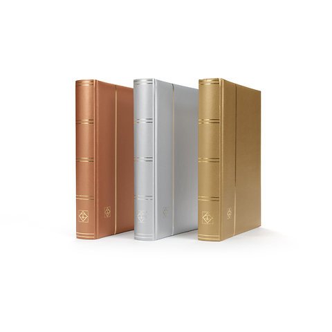 COMFORT Stockbook Metallic Edition - padded cover and 64 black pages at ...